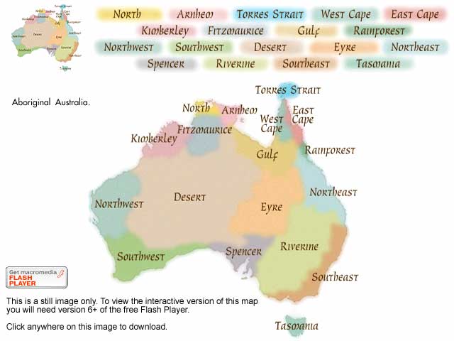 Aboriginal Australians Map